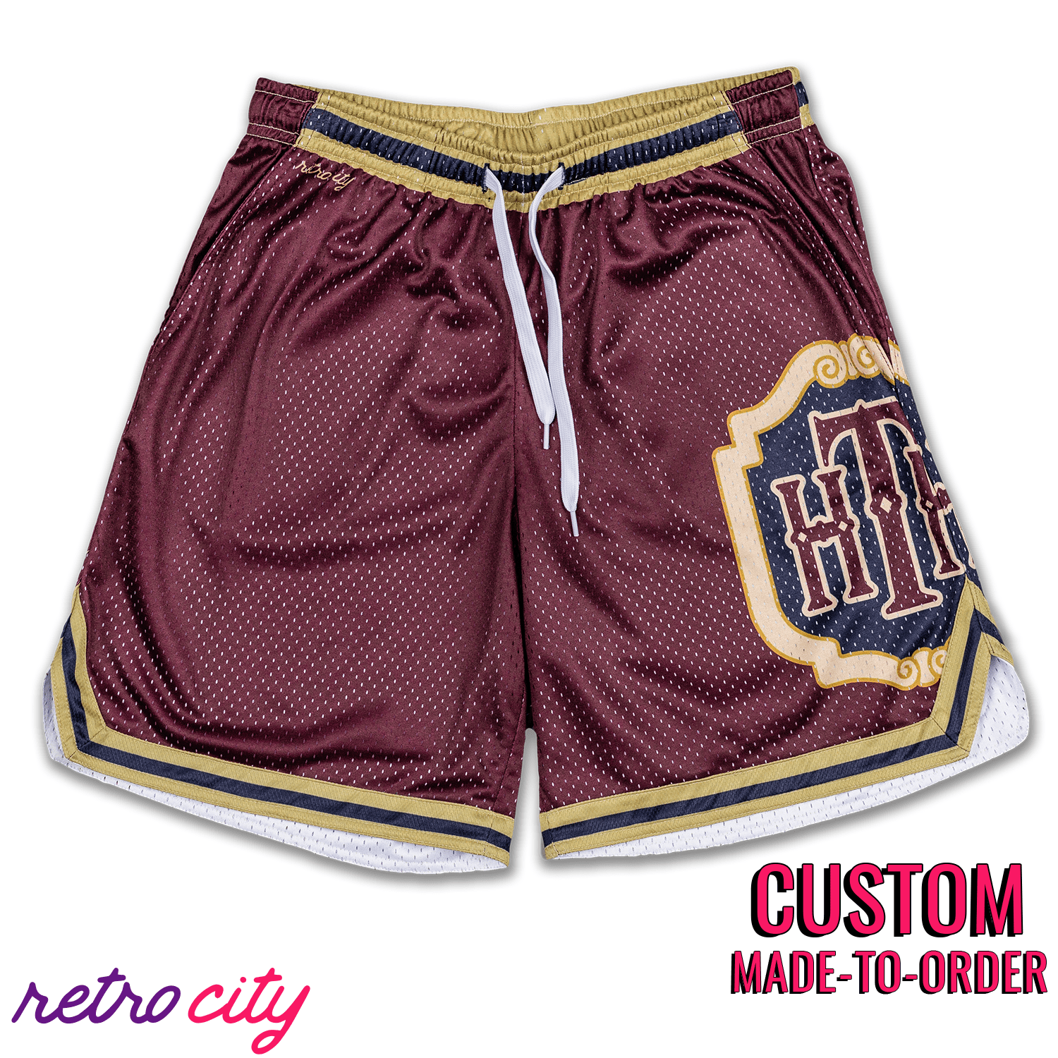 Hollywood Tower Hotel Retro Mesh Pocket Shorts Retro City Threads