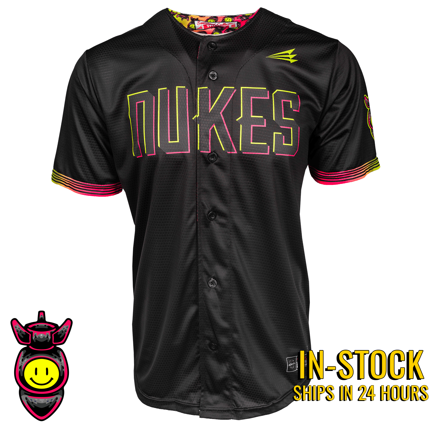 Nukes Full-Button Baseball Jersey *IN-STOCK* – Retro City Threads