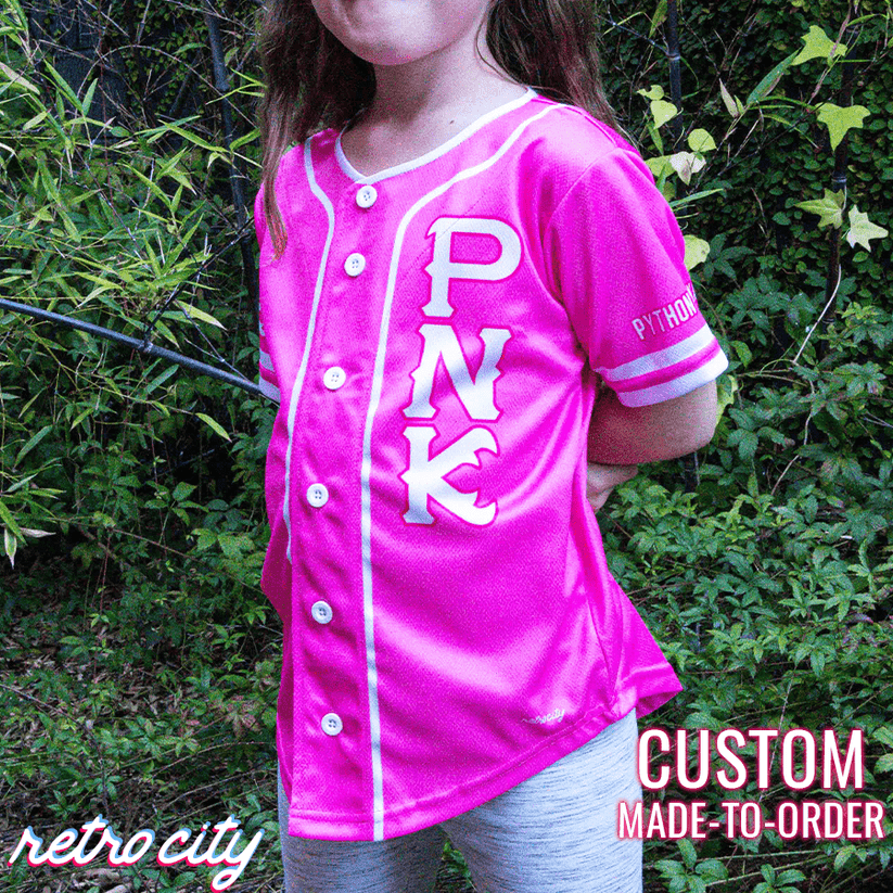 Python Nu Kappa PNK Monsters Sorority Baseball Jersey – Retro City Threads