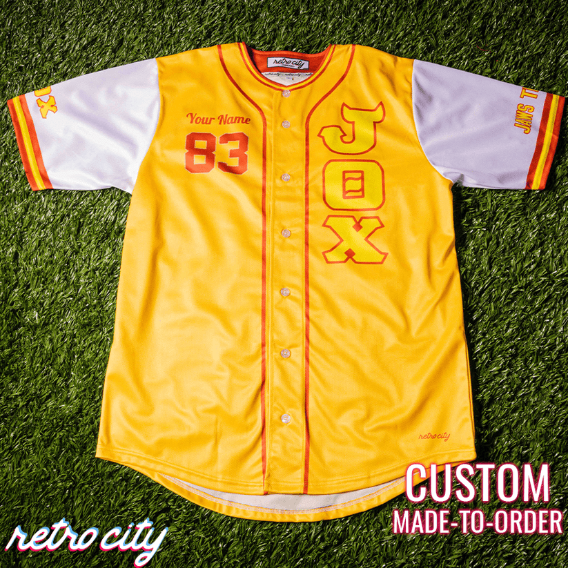 Jaws Theta Chi JOX Monsters Fraternity Baseball Jersey – Retro City Threads